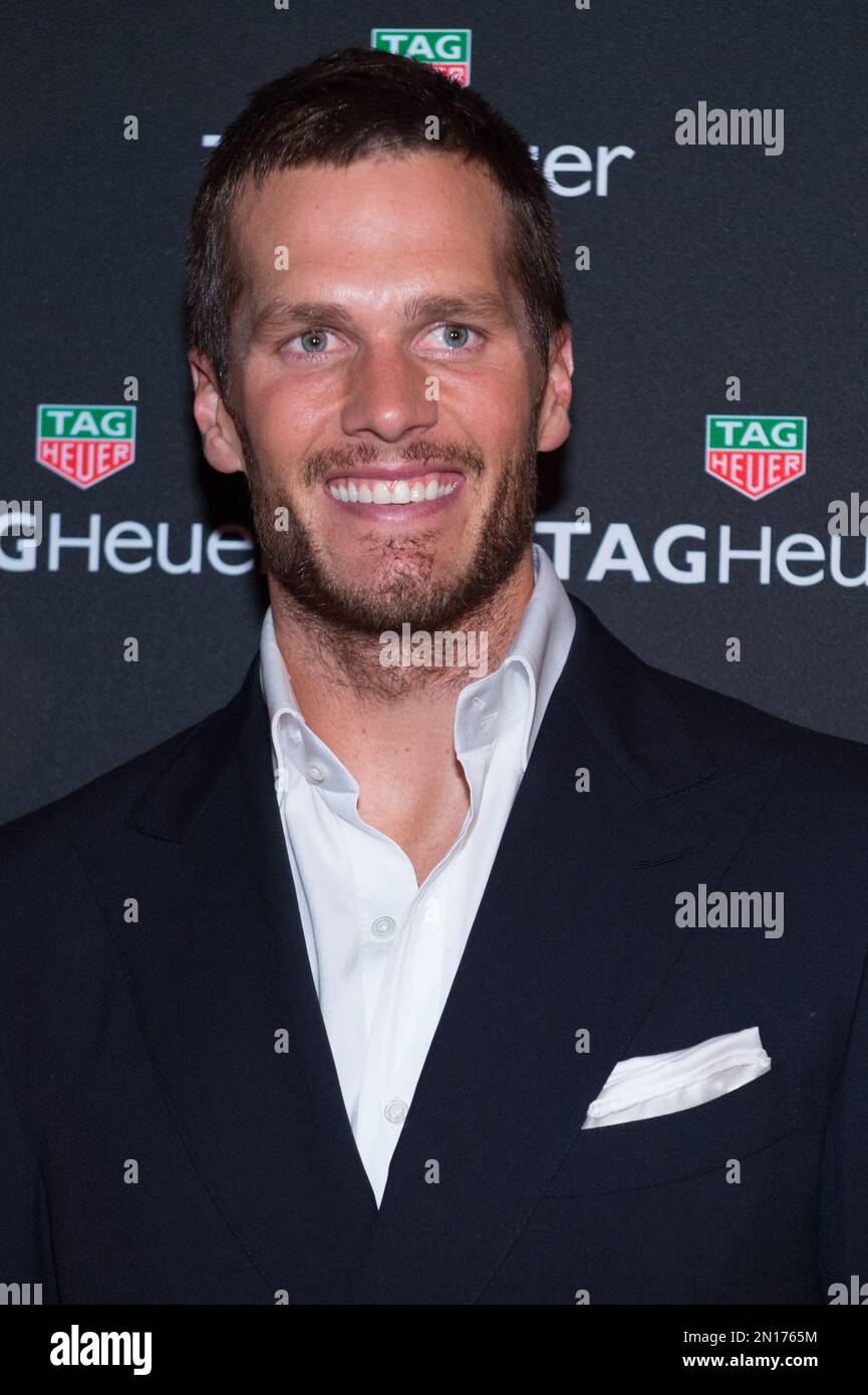 Football player Tom Brady is seen at a TAG Heuer watch launch and brand ...