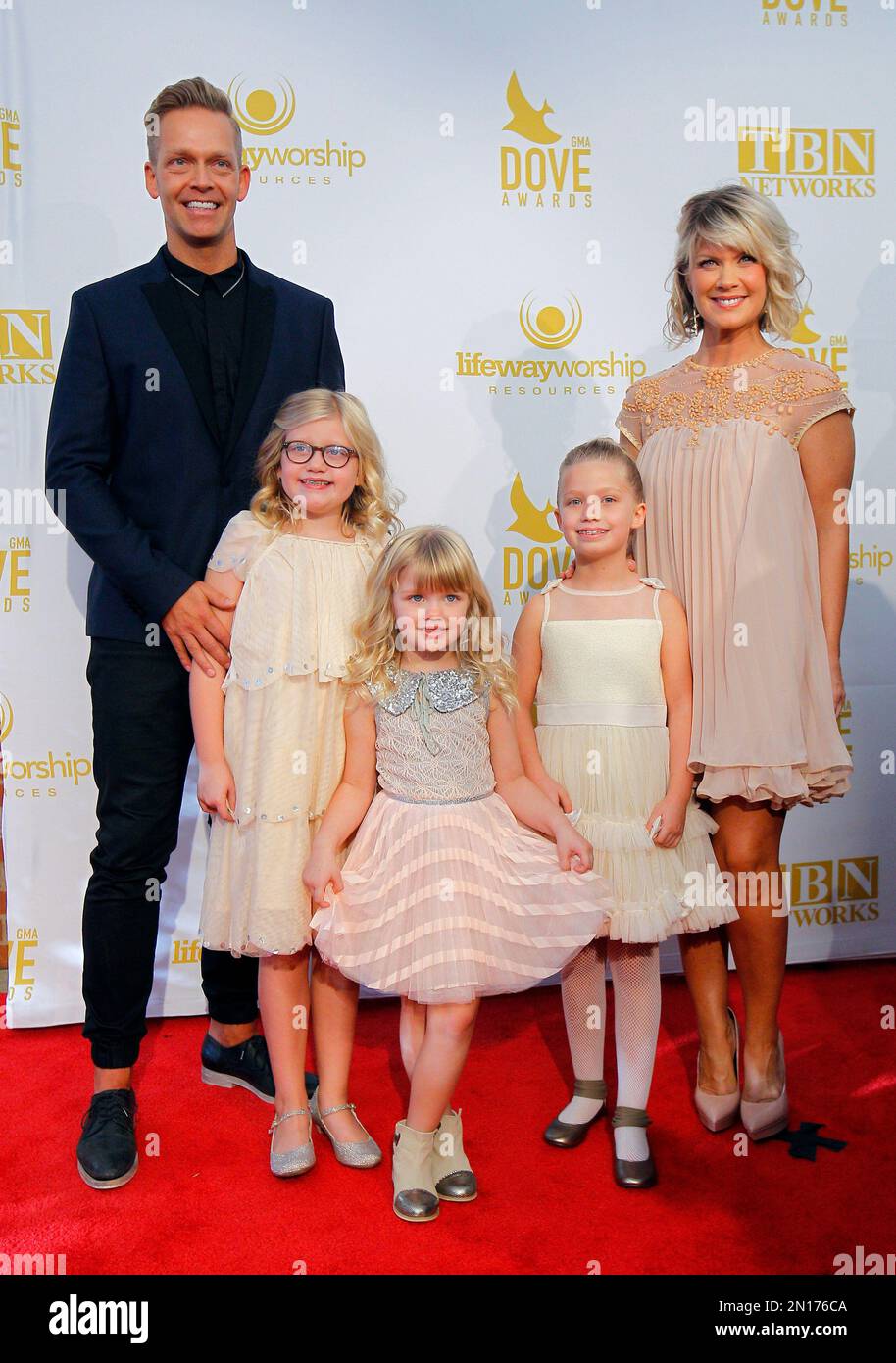 Natalie Grant Right With Husband Bernie Herms Left And Daughters Gracie Bella And Sadie