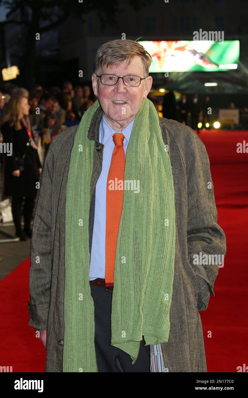 Screen writer and author Alan Bennett poses for photographers upon ...