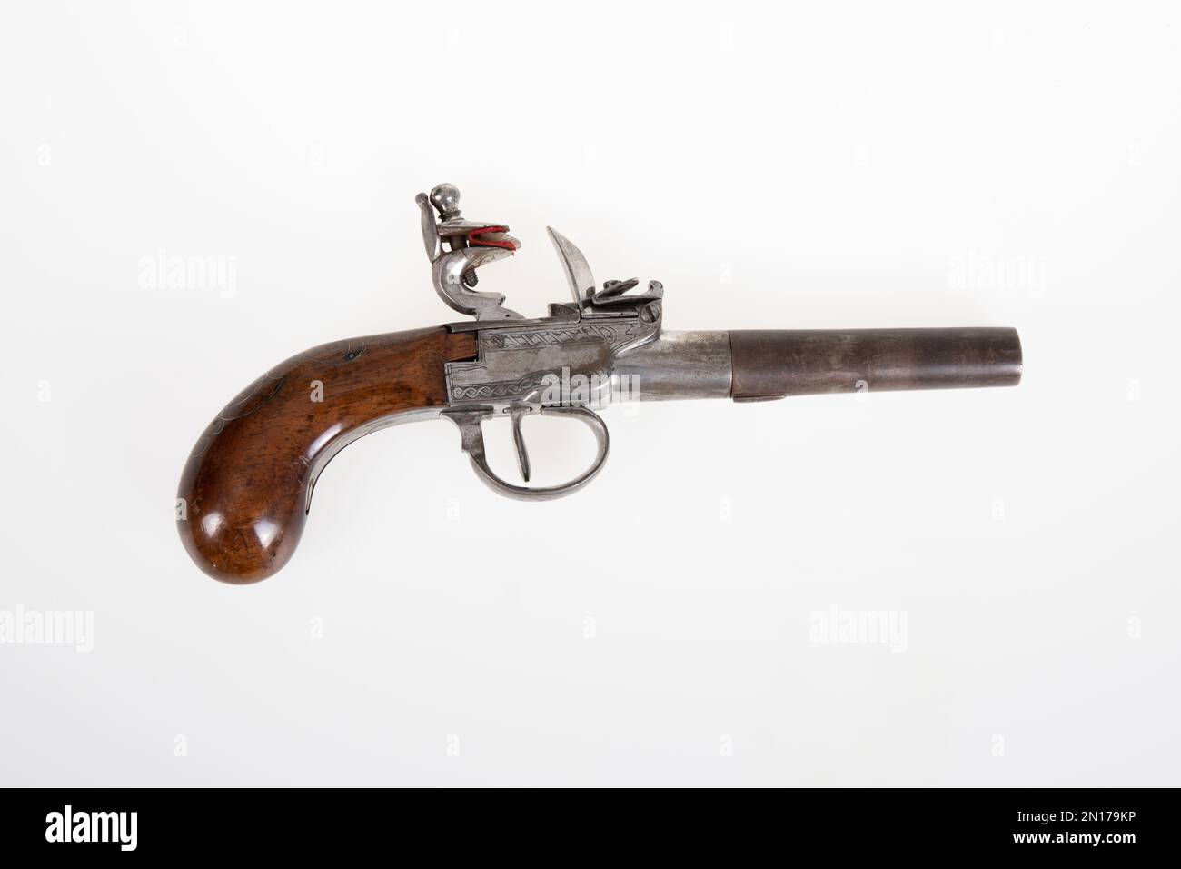 old gun historical weapon on the white background Stock Photo - Alamy