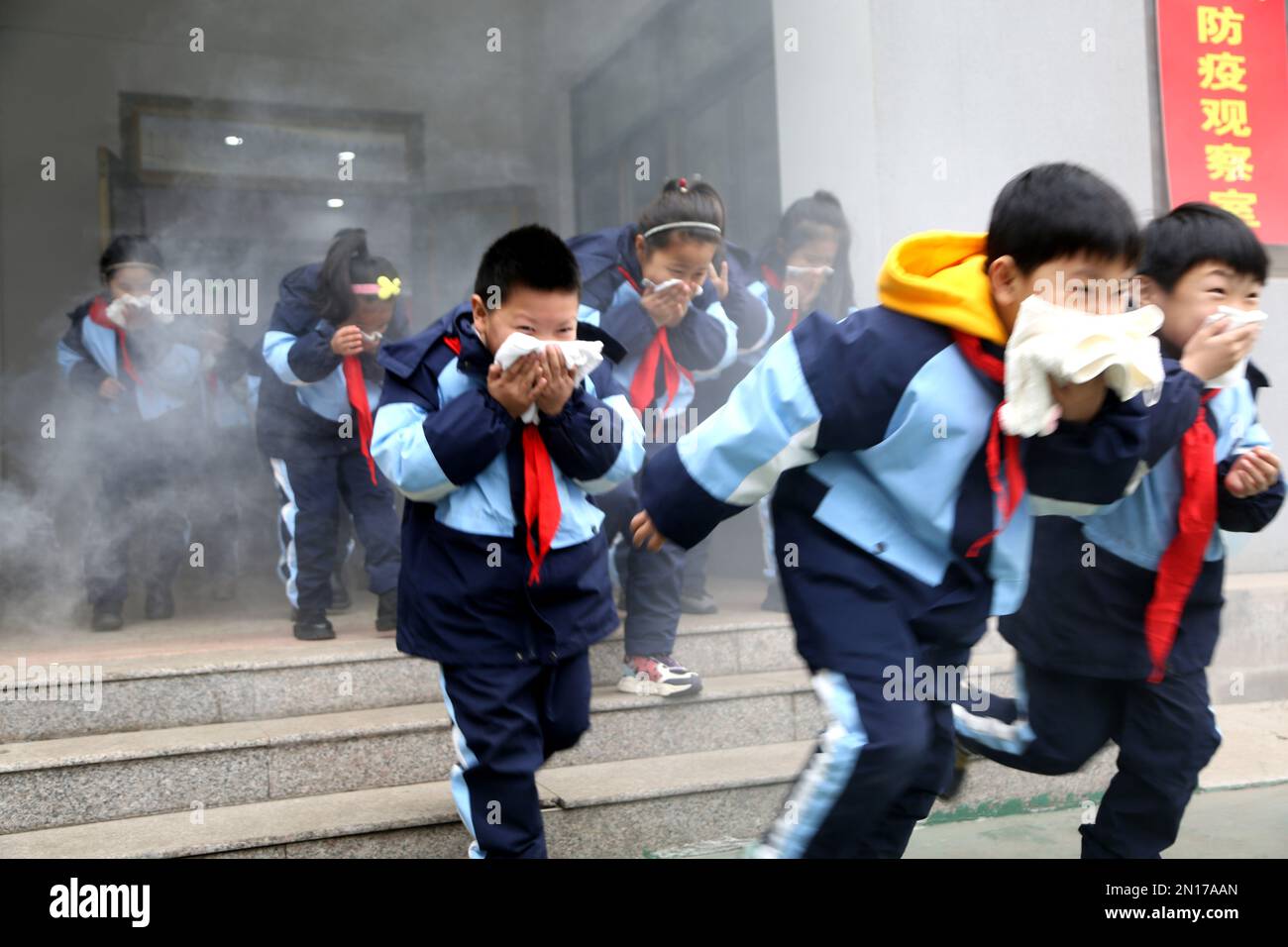 Fire drill students hi-res stock photography and images - Alamy