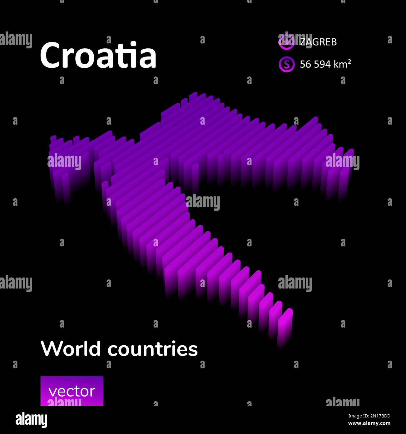 3d croatia Stock Vector Images - Alamy