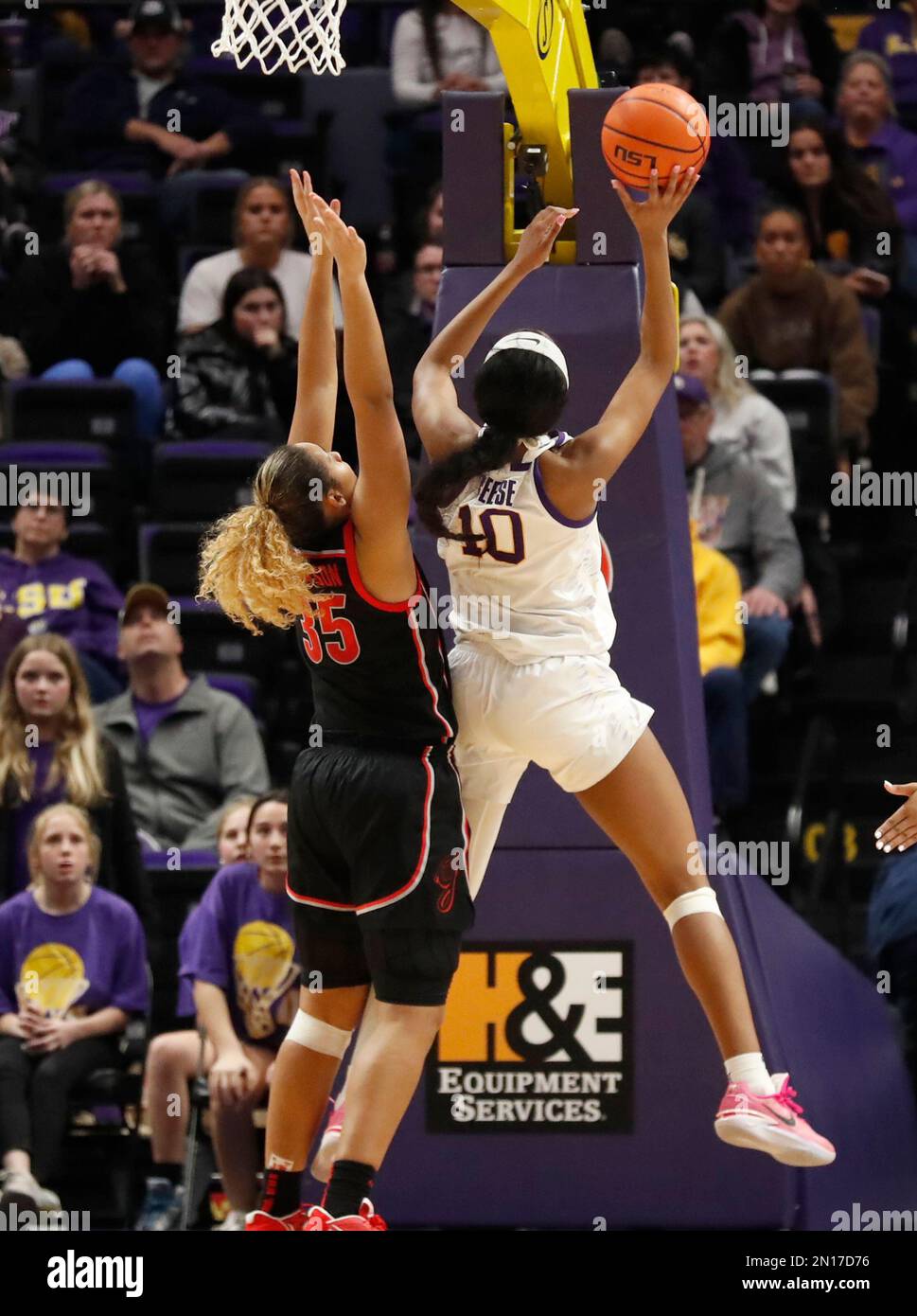 Baton Rouge, USA. 02nd Feb, 2023. LSU Lady Tigers forward Angel Reese ...