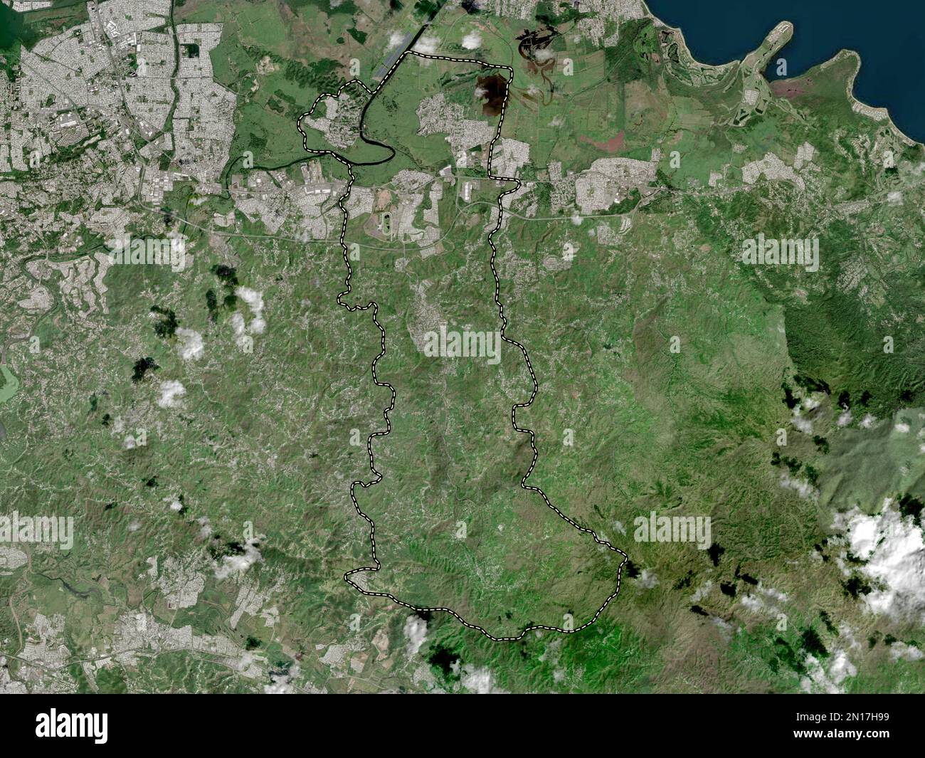 Canovanas, municipality of Puerto Rico. High resolution satellite map ...