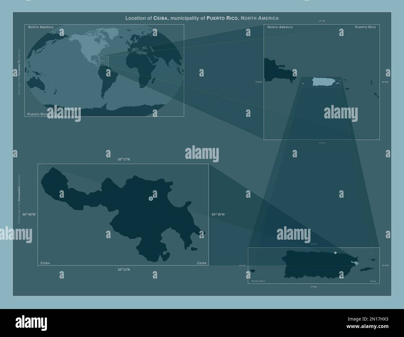Ceiba, municipality of Puerto Rico. Diagram showing the location of the ...