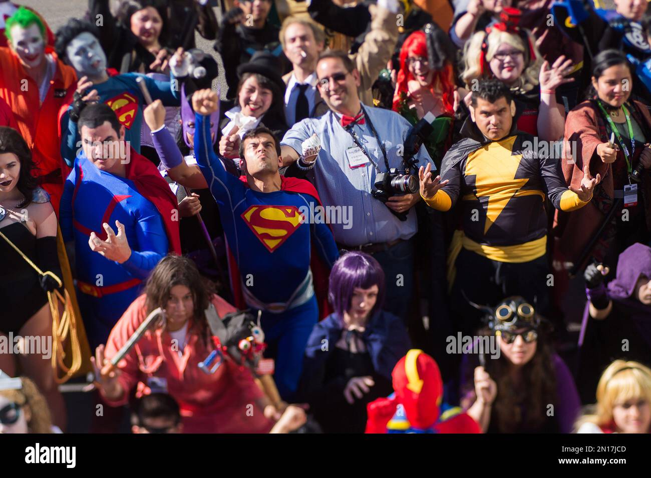 Costumed characters attend New York Comic Con at the Javits Center on ...