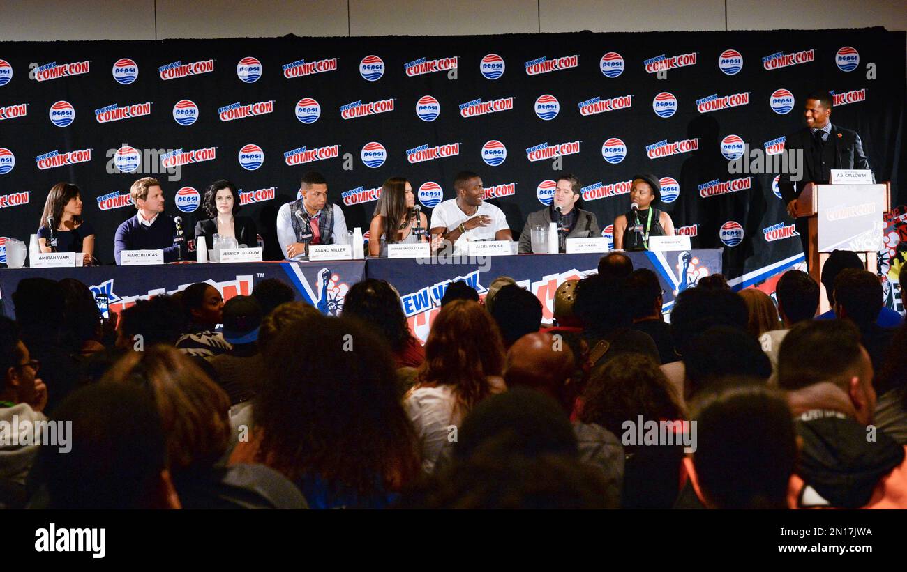 From left, Amirah Vann, Marc Blucas, Jessica DeGouw, Alano Miller ...