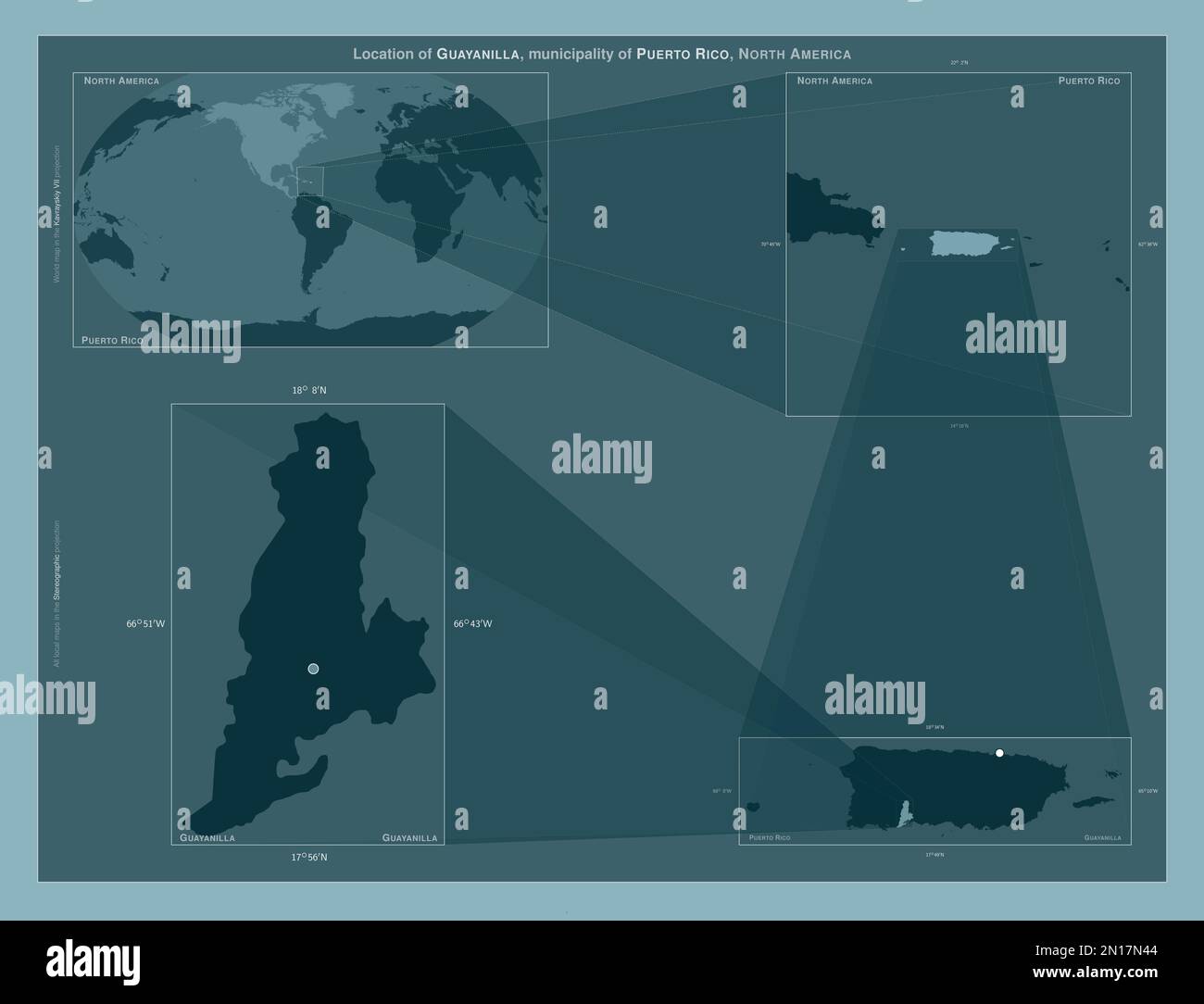 Guayanilla, municipality of Puerto Rico. Diagram showing the location ...