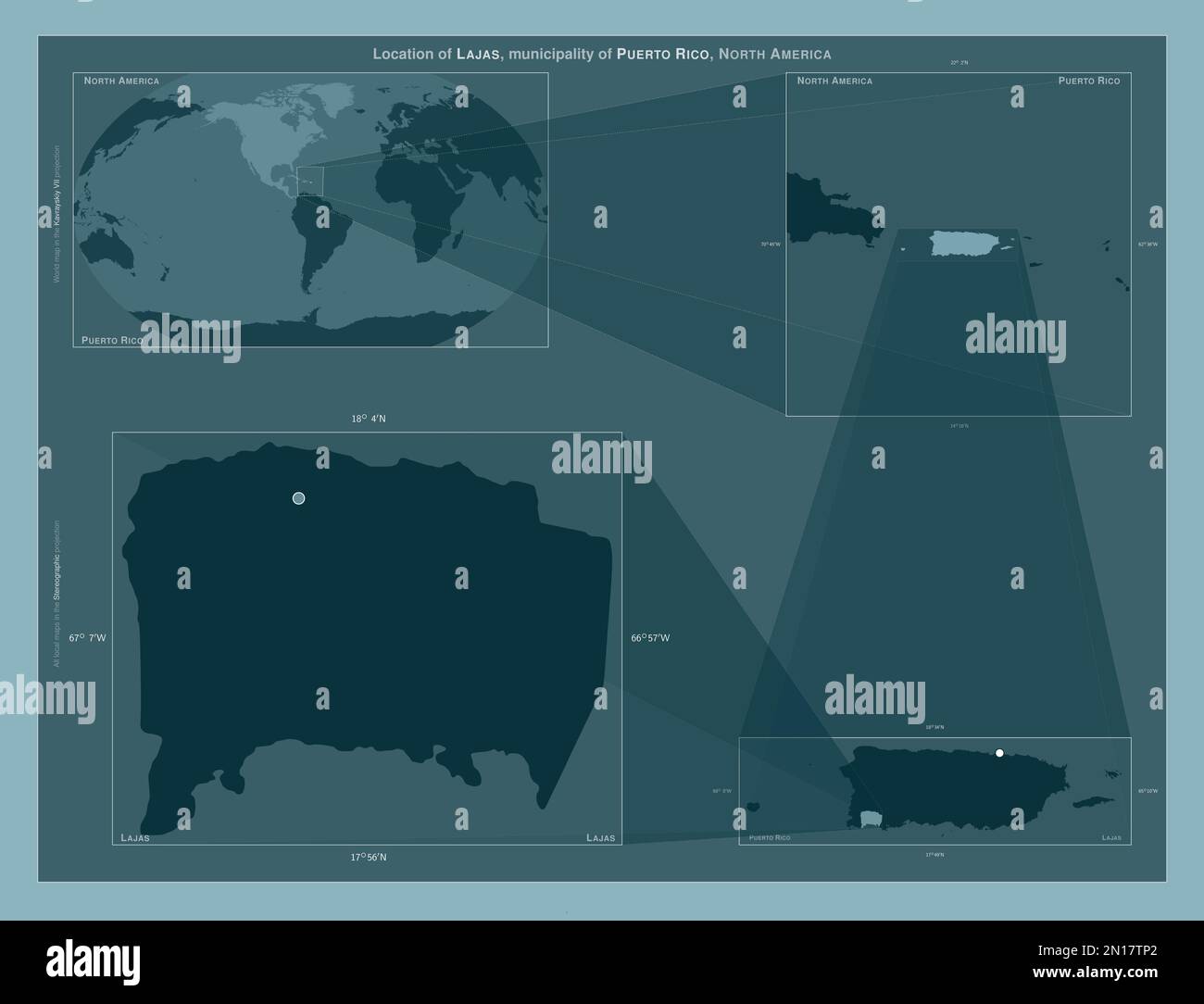 Lajas, municipality of Puerto Rico. Diagram showing the location of the ...