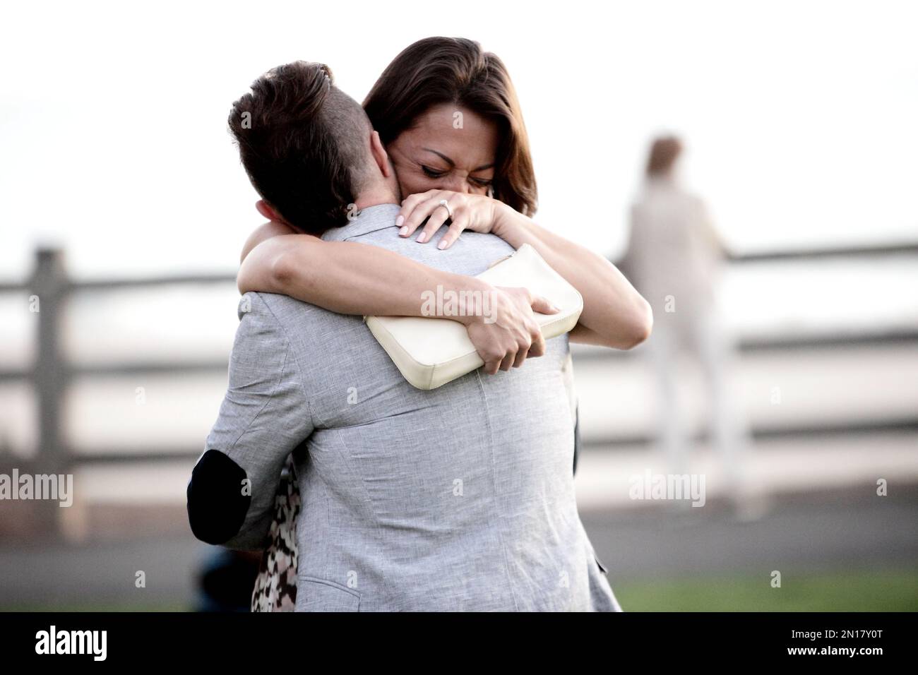 EXCLUSIVE - Celebrity Chef Derrick Peltz seen embracing fiance Kimberly ...