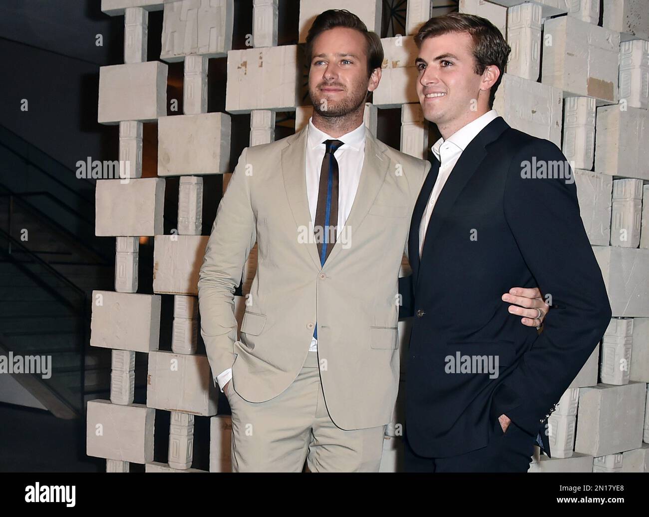 Armie Hammer, left, and Viktor Hammer arrive at the 13th Annual Gala in ...