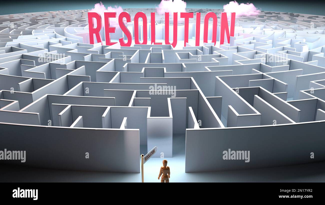 A vulnerable person in front of a big obstacle and a challenge to find ...