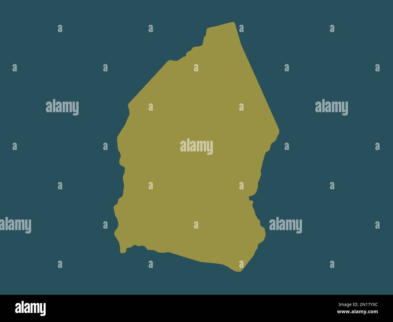 Moca, municipality of Puerto Rico. Solid color shape Stock Photo - Alamy