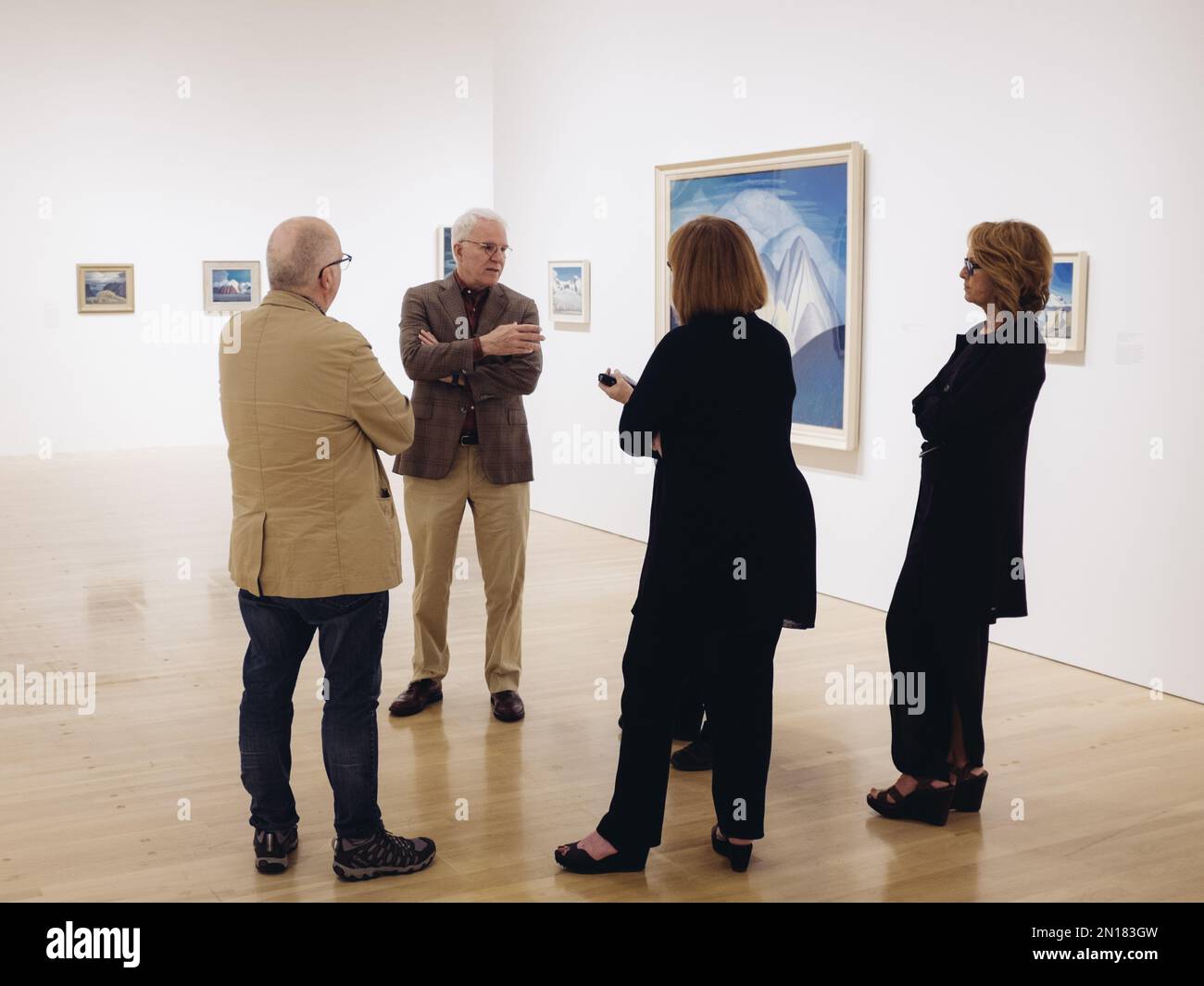 In this Wed., Oct. 7, 2015, photo, Steve Martin, second from left ...