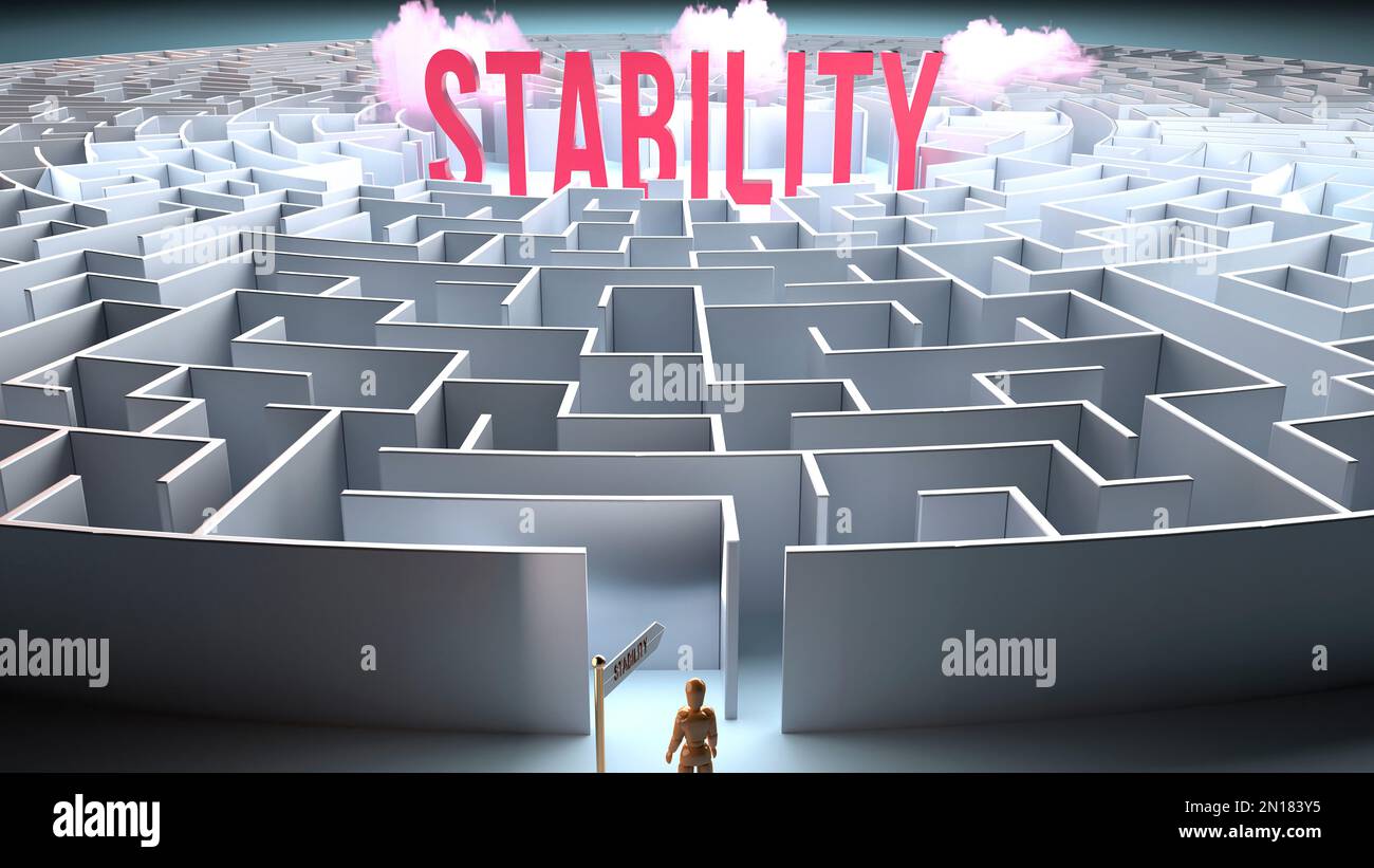 A vulnerable person in front of a big obstacle and a challenge to find ...