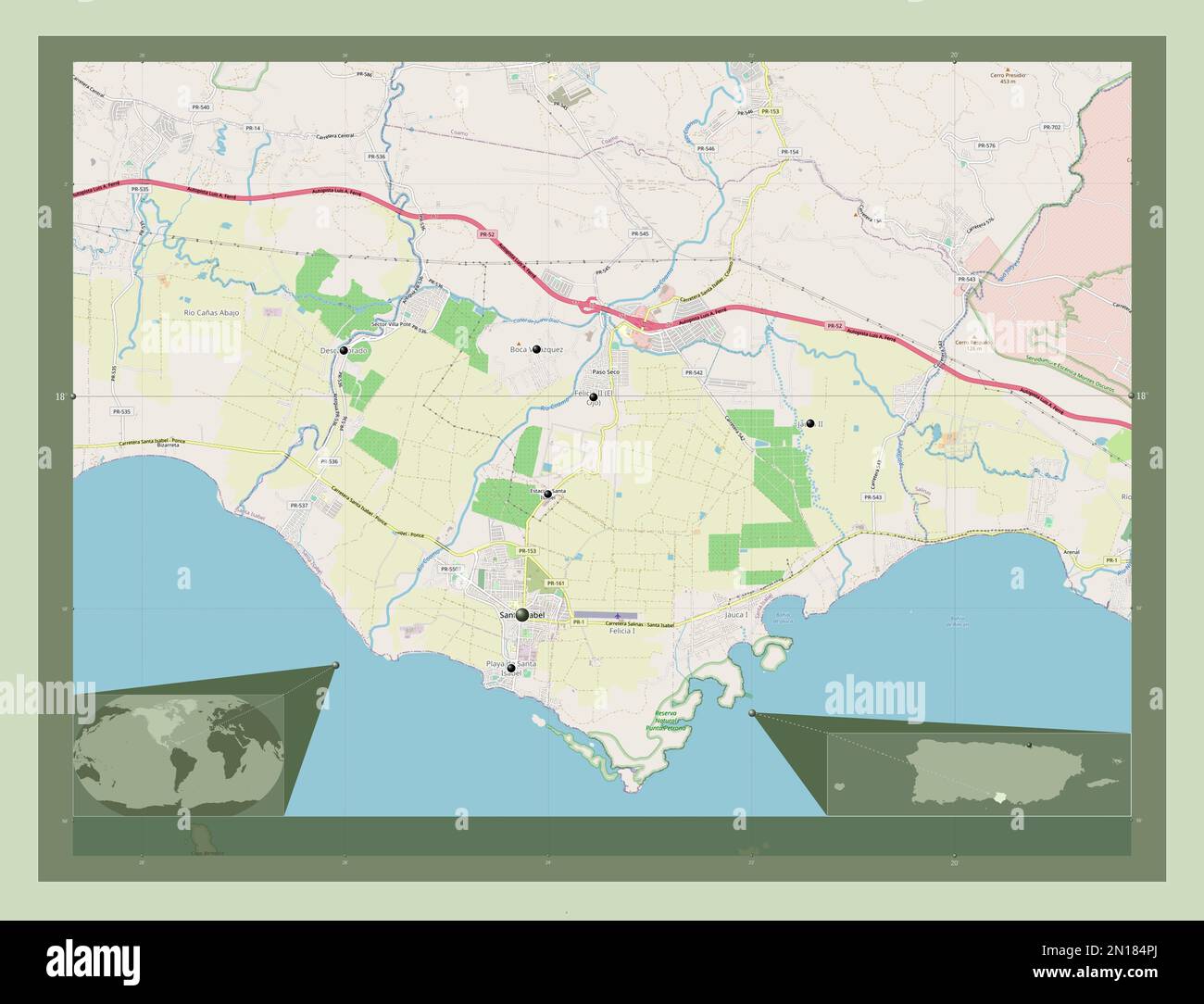 Santa Isabel, municipality of Puerto Rico. Open Street Map. Locations ...