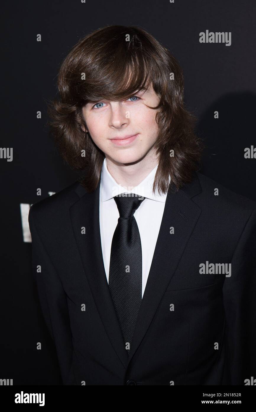 Chandler Riggs attends AMC's "The Walking Dead" season six premiere fan ...