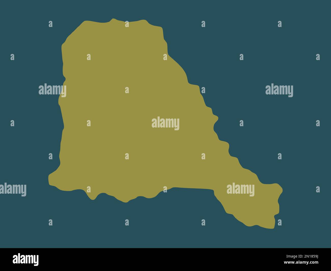 Trujillo Alto, municipality of Puerto Rico. Solid color shape Stock ...