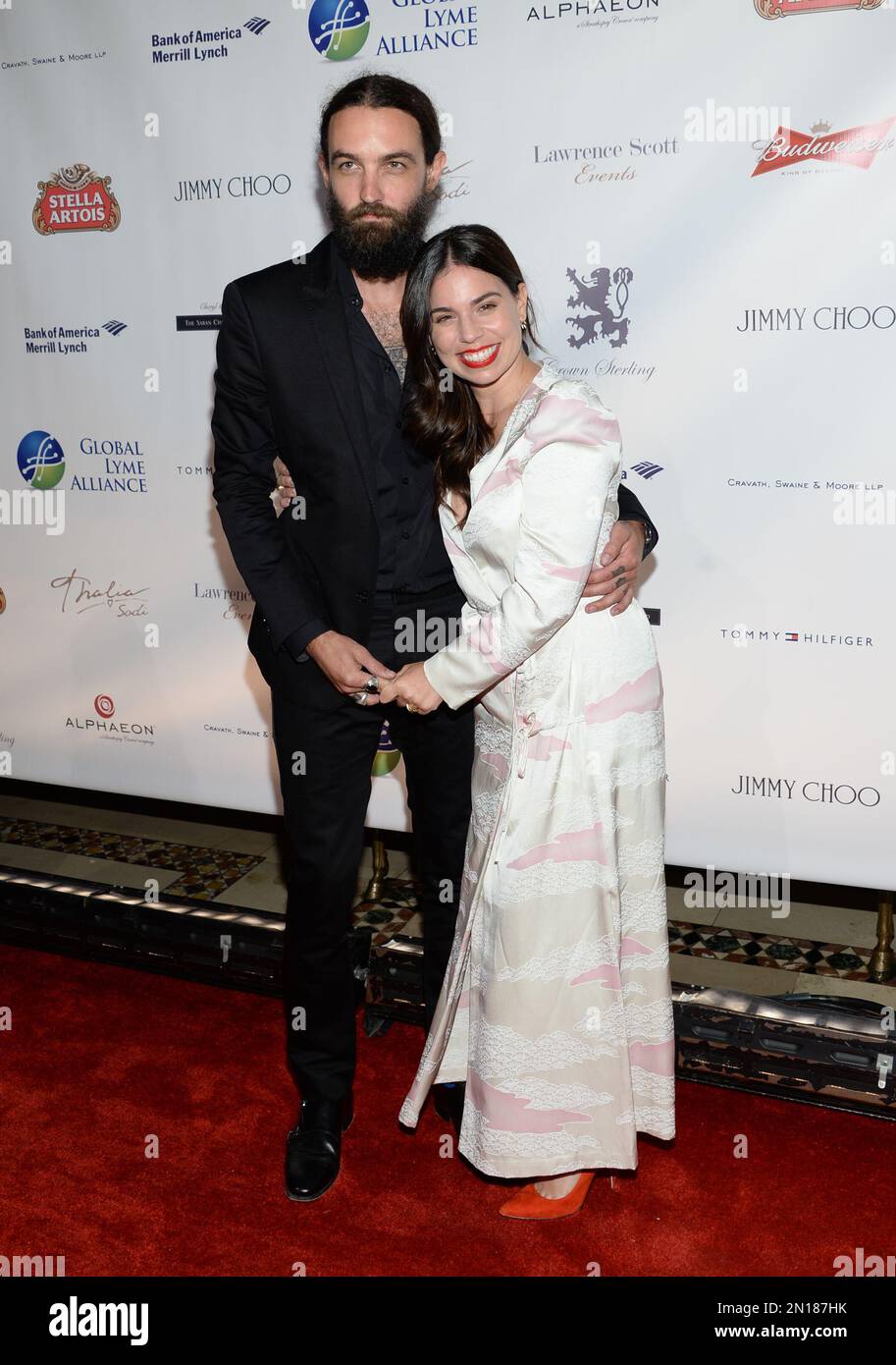 Ally Hilfiger and husband Steve Hash attend the Global Lyme Alliance Inaugural Gala at Cipriani ...