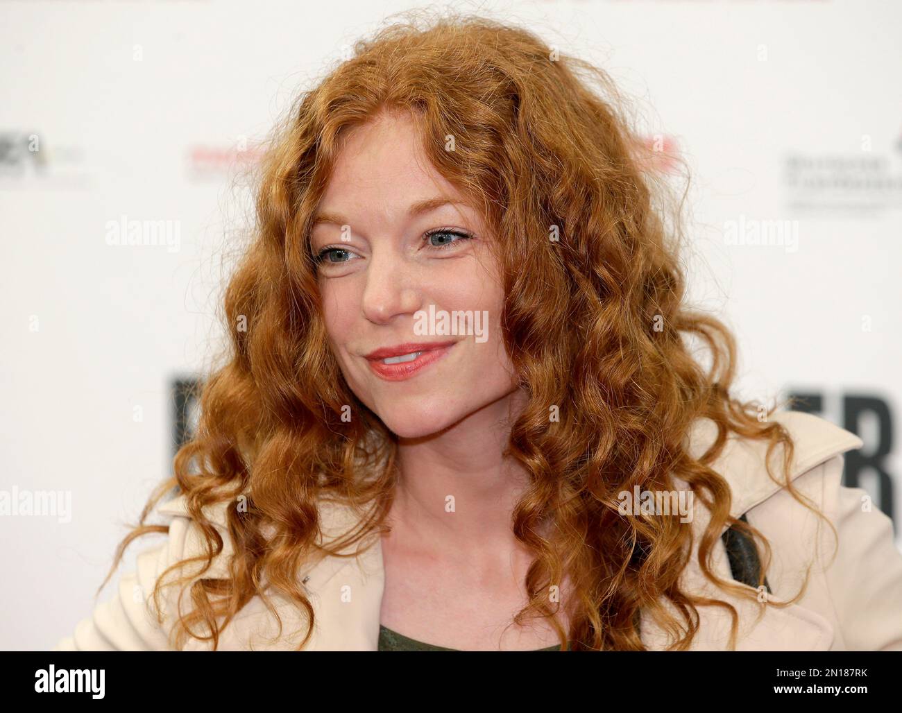 Marleen Lohse poses for the photographers as she arrives for the world ...