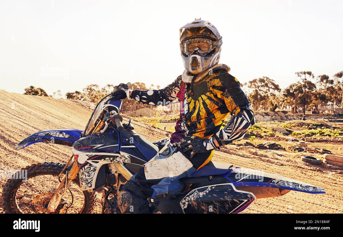 Young men on motocross bikes hi-res stock photography and images - Alamy