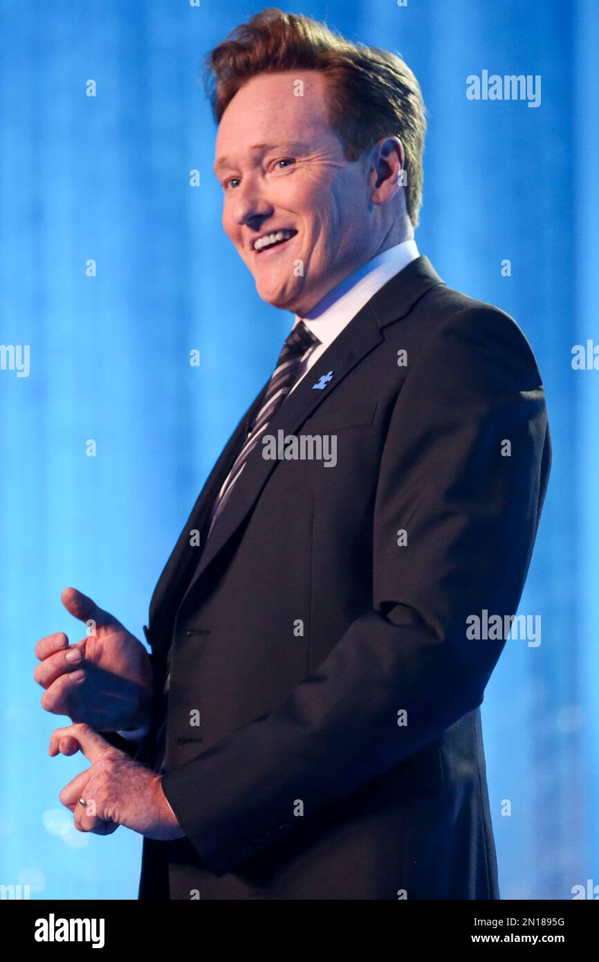 Conan O'Brien speaks at the Autism Speaks to LA Celebrity Chef Gala at ...