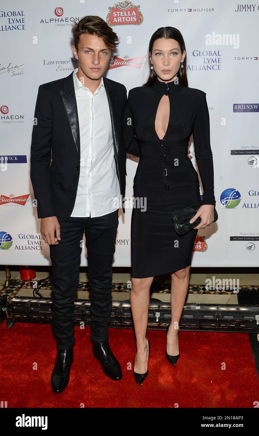 Anwar Hadid, left, and Bella Hadid attend the Global Lyme Alliance ...