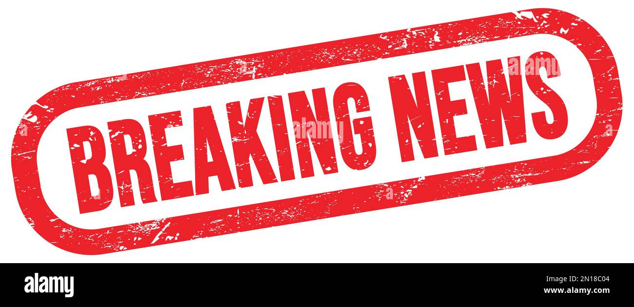 Breaking news text on rectangle hi-res stock photography and images - Alamy