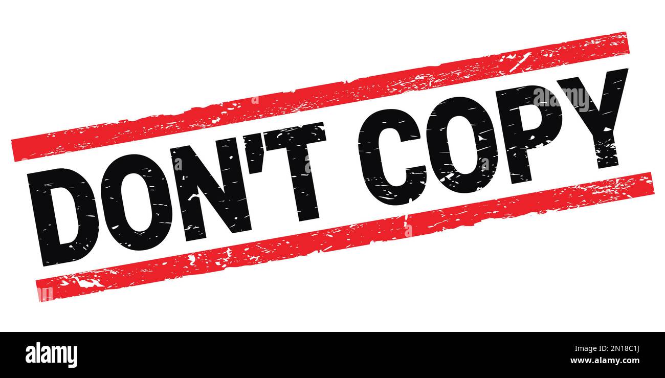 Dont copy stamp hi-res stock photography and images - Alamy