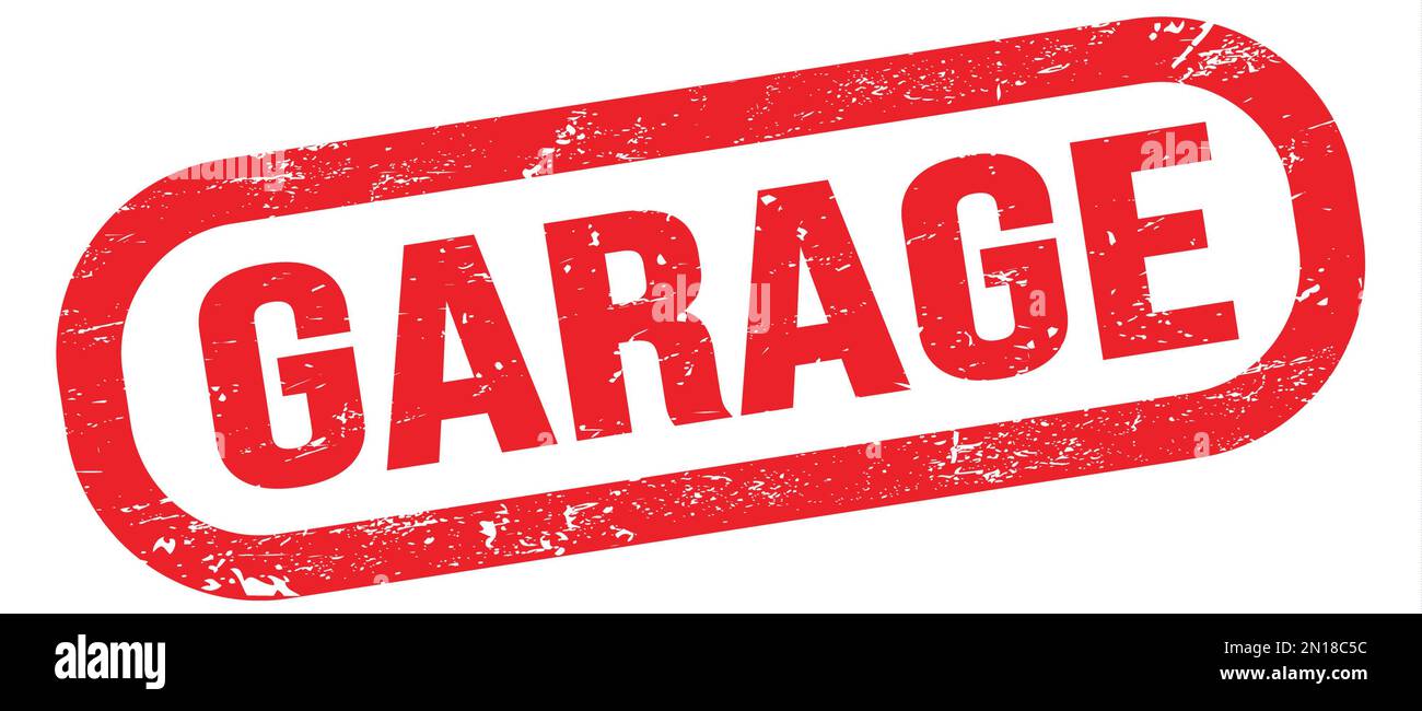 Text garage on sign Cut Out Stock Images & Pictures - Alamy