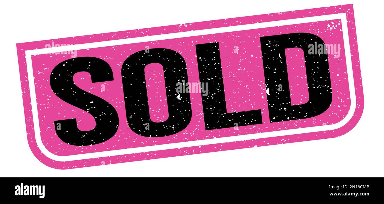 Pink sold sign hi-res stock photography and images - Alamy