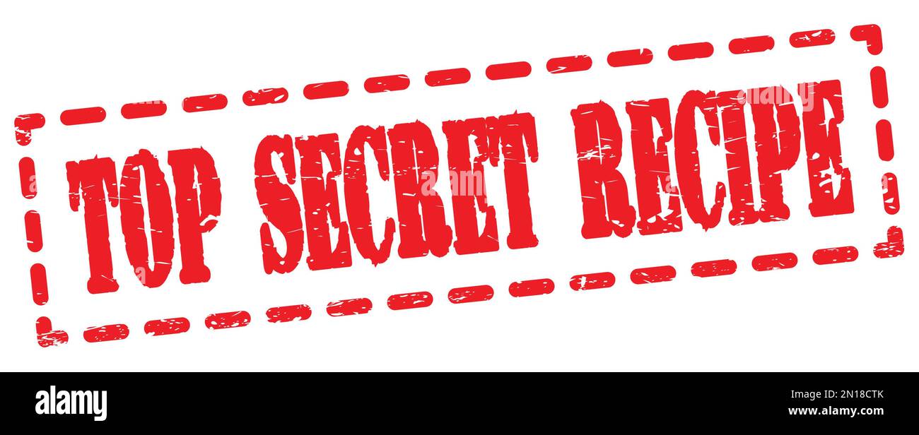 Secret recipe text hi-res stock photography and images - Alamy