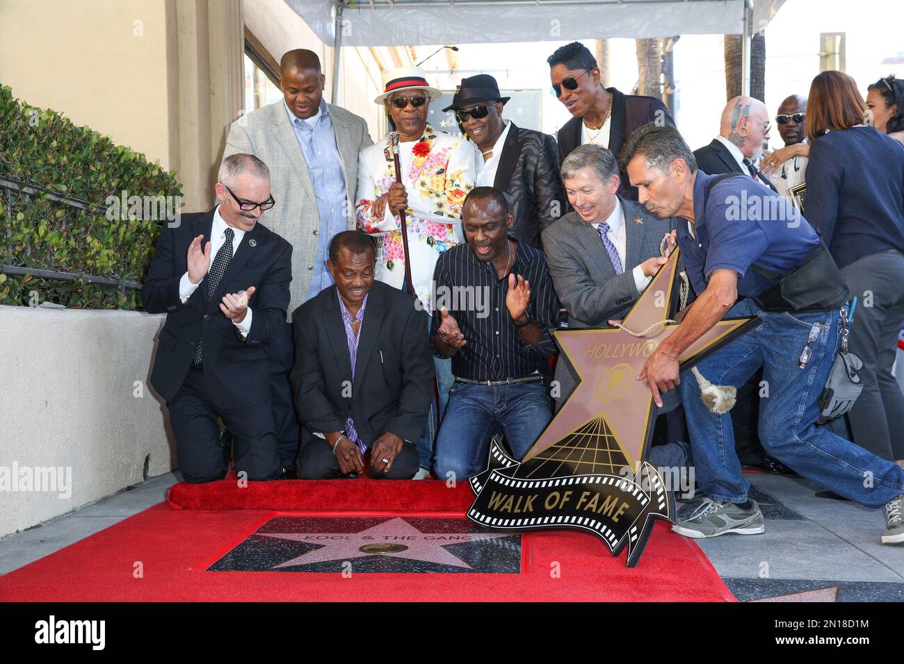Mitch O'Farrell, from bottom left, Vincent Herbert, Robert "Kool" Bell ...