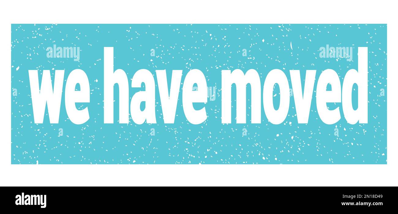 We have moved seal hi-res stock photography and images - Alamy