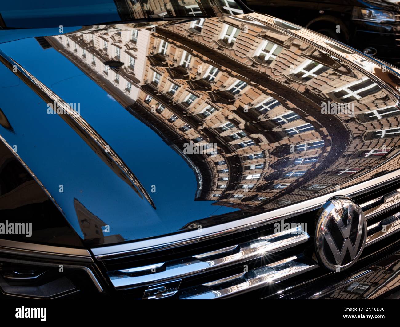 Buildings reflection in car window hi-res stock photography and images ...