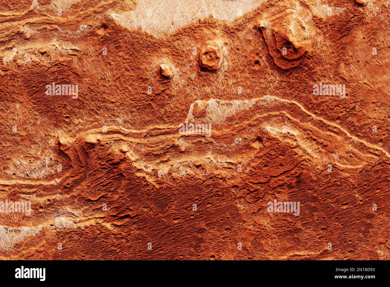 Surface of the planet Mars. Elements of this image furnished by NASA ...