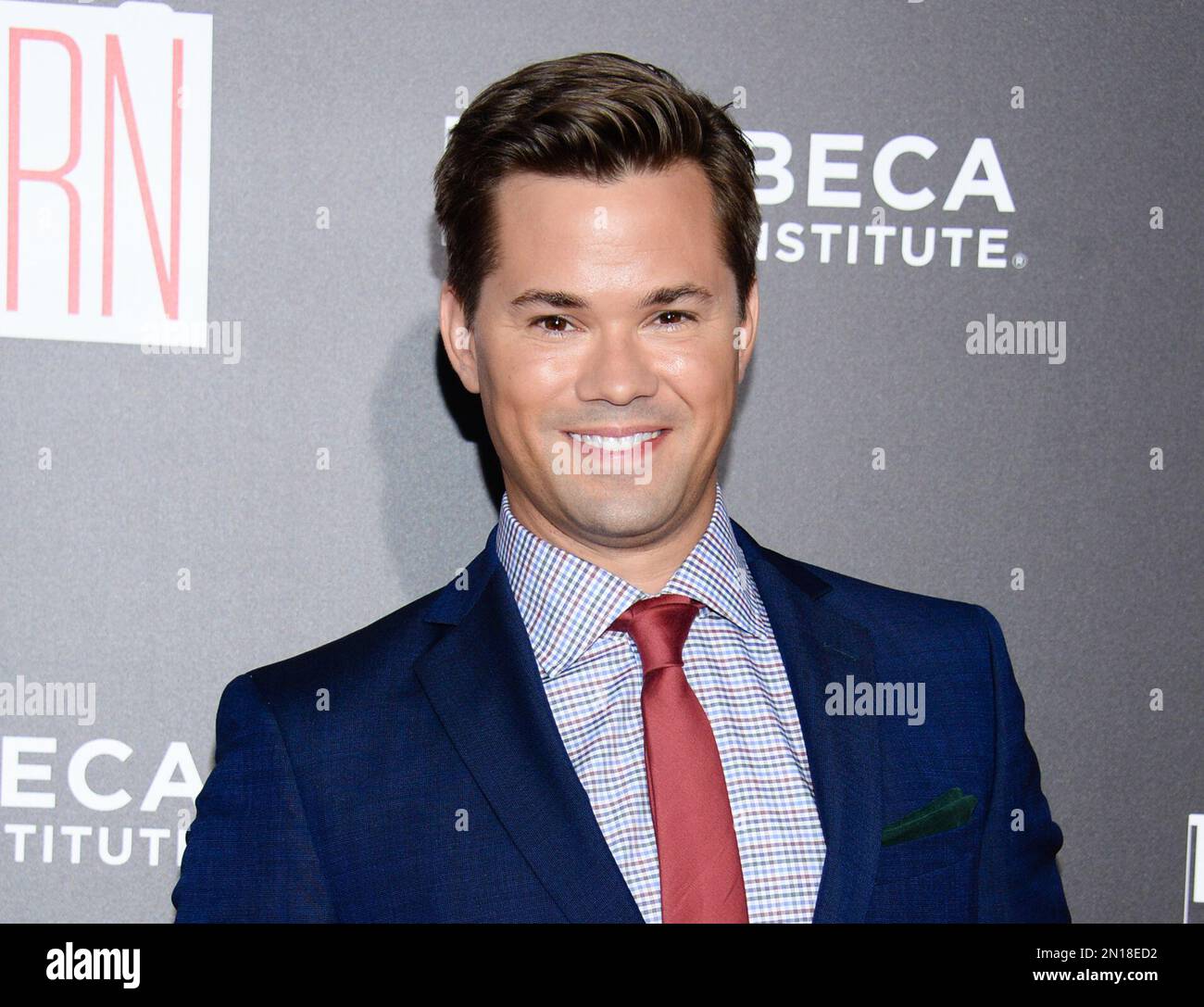 FILE - This Sept. 21, 2015 file photo, Andrew Rannells attends the ...