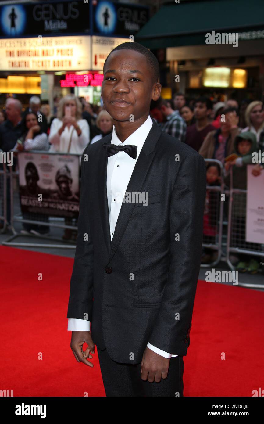 Abraham Attah poses for photographers upon arrival at the premiere of ...