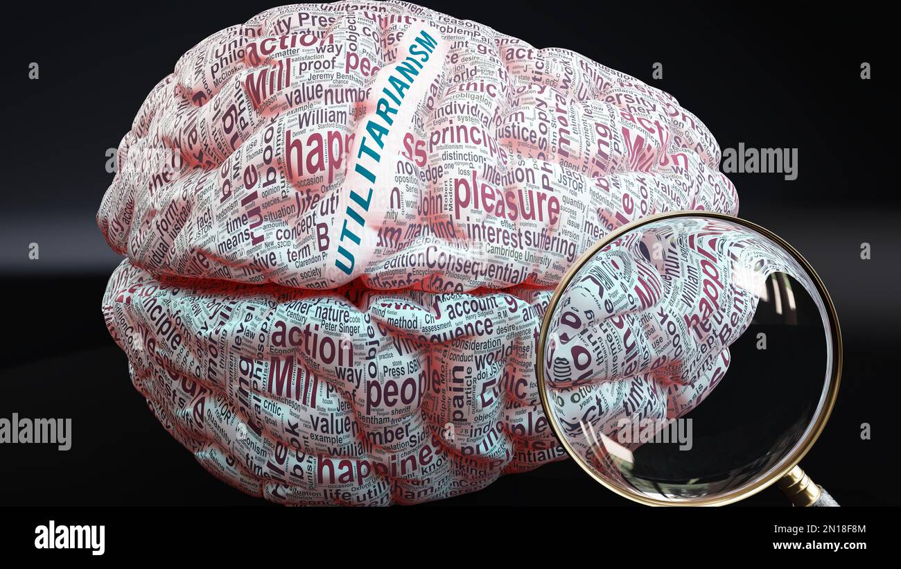 Utilitarianism in human brain, a concept showing hundreds of crucial ...