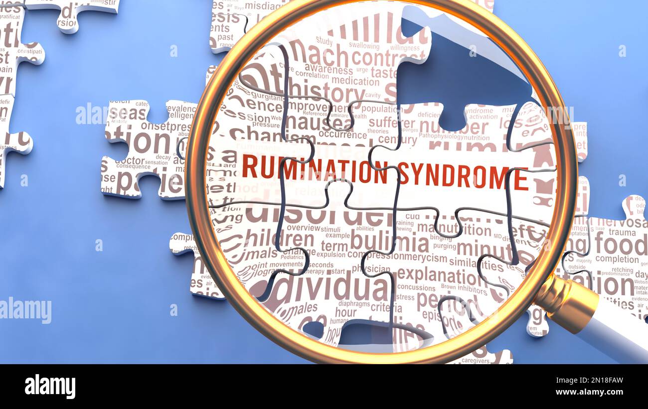 Rumination syndrome magnify hi-res stock photography and images - Alamy