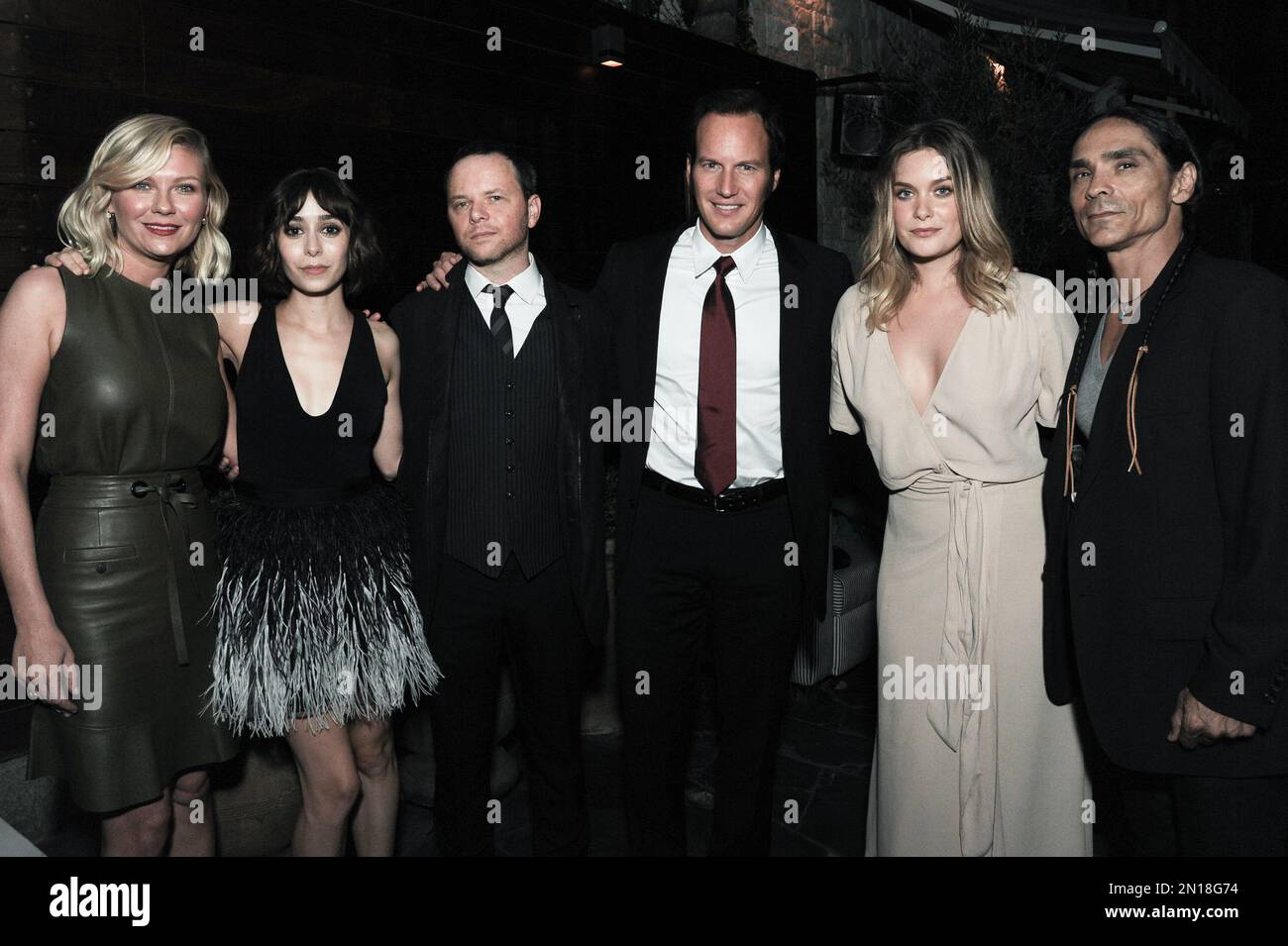 Actors Kirsten Dunst, from left, Cristin Milioti, Noah Hawley, Patrick ...