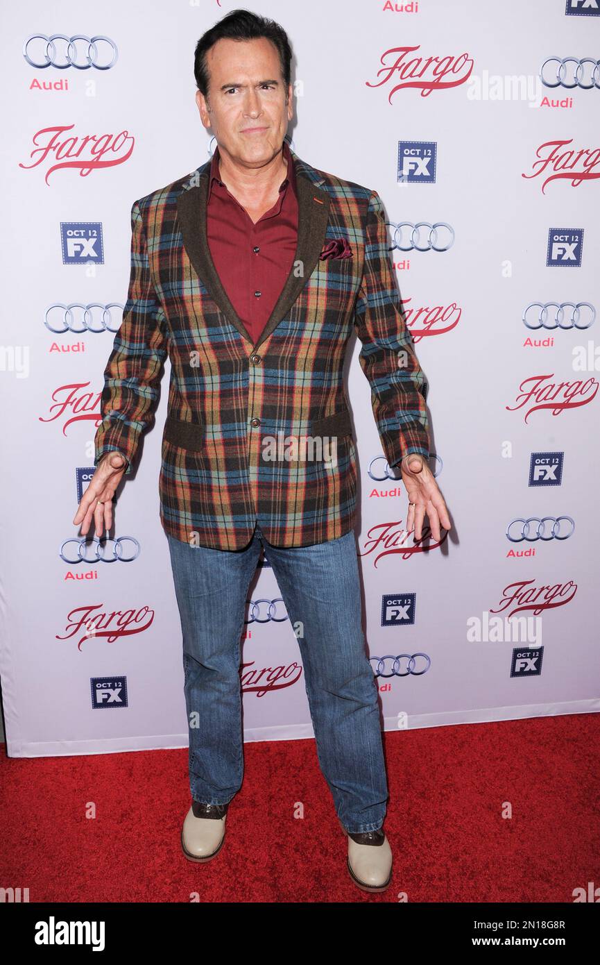 Actor Bruce Campbell arrives at the LA Premiere of "Fargo" Season two ...