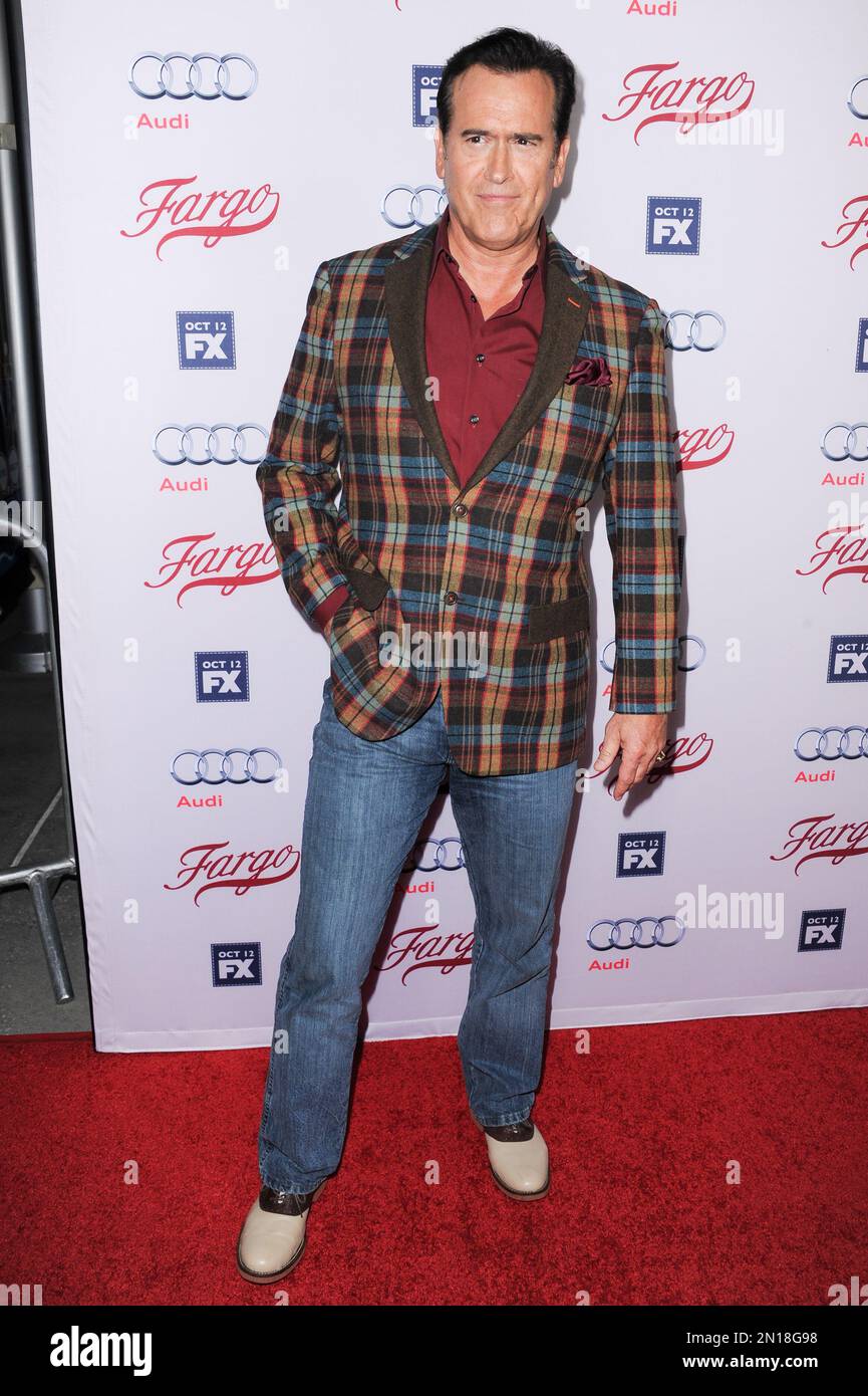 Actor Bruce Campbell arrives at the LA Premiere of "Fargo" Season two ...