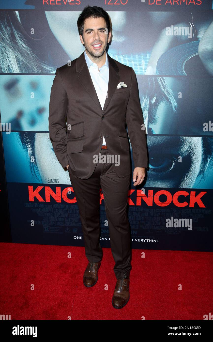 Eli Roth arrives at the LA Special Screening of "Knock Knock" at the ...