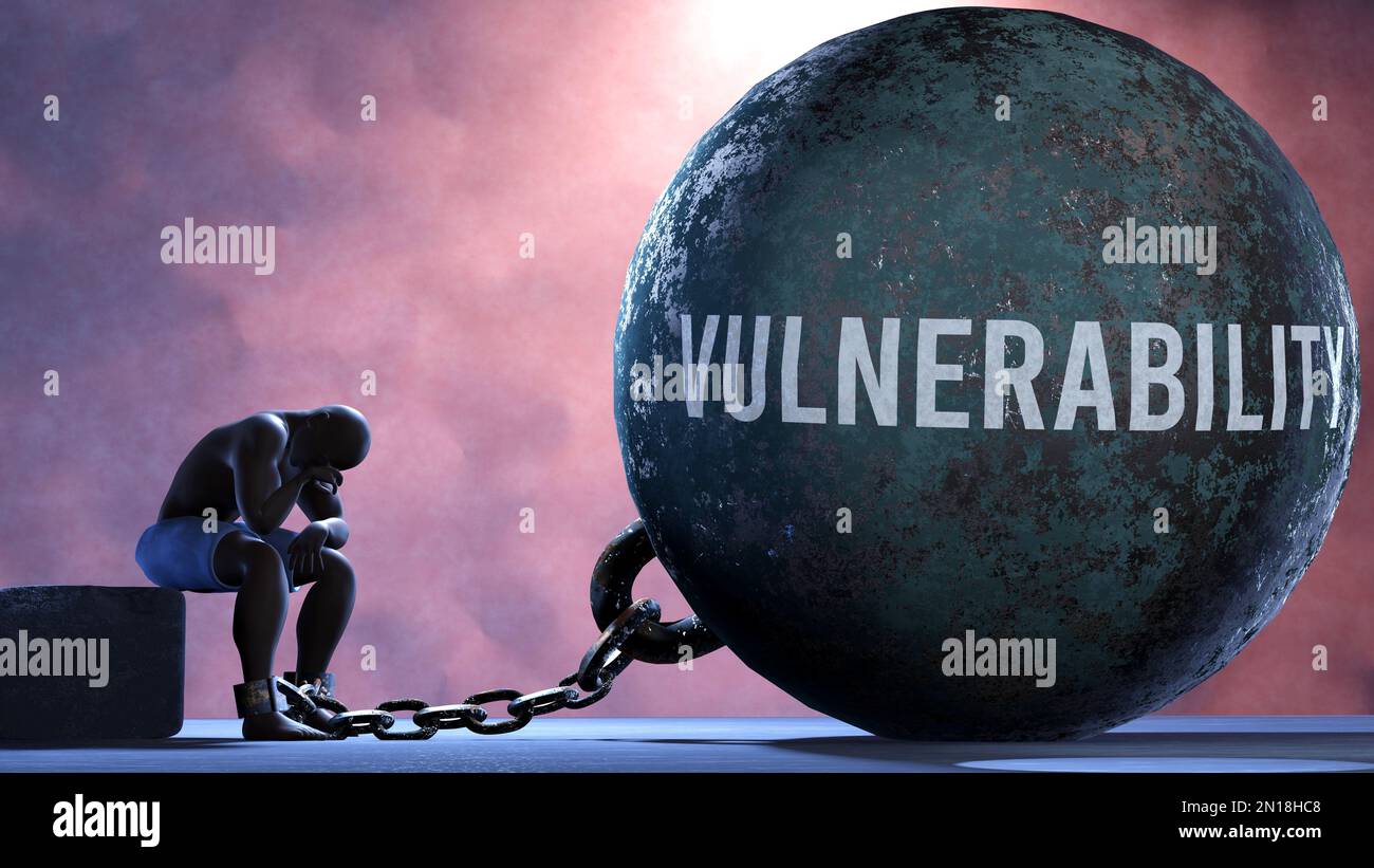 Vulnerability that limits life and make suffer, imprisoning in painful ...