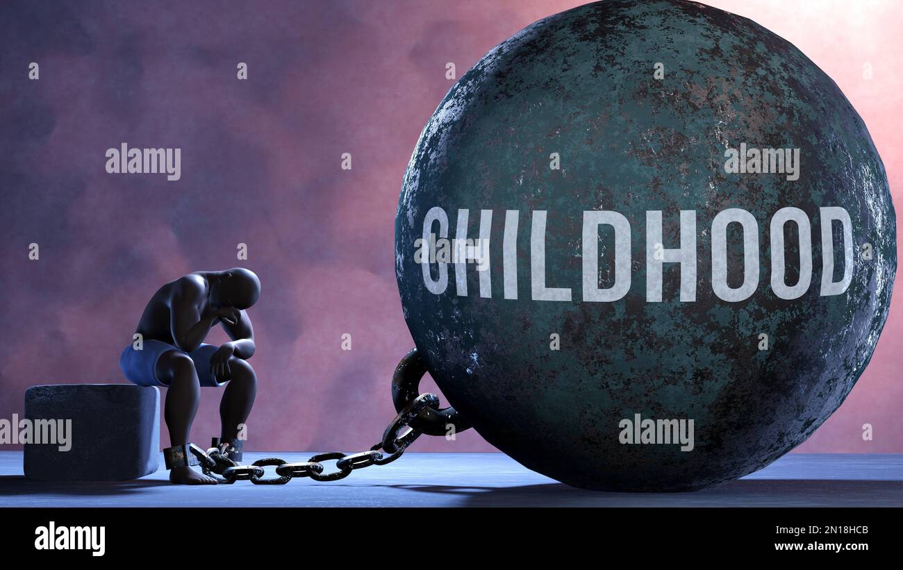 Childhood - a gigantic and unmovable weight chained to a vulnerable and ...