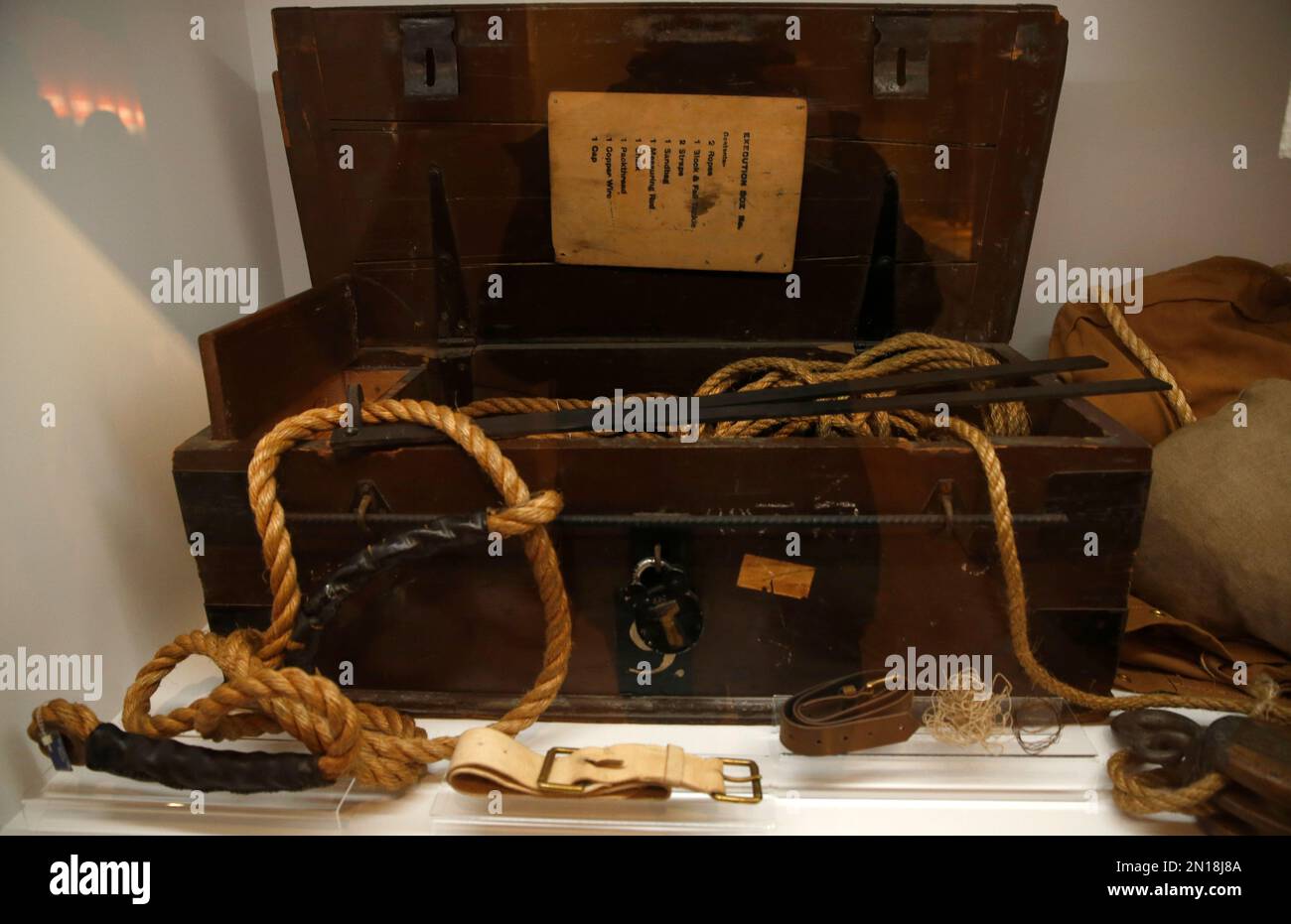 Execution box no. 9 from Wandsworth Prison, which was sent around the ...