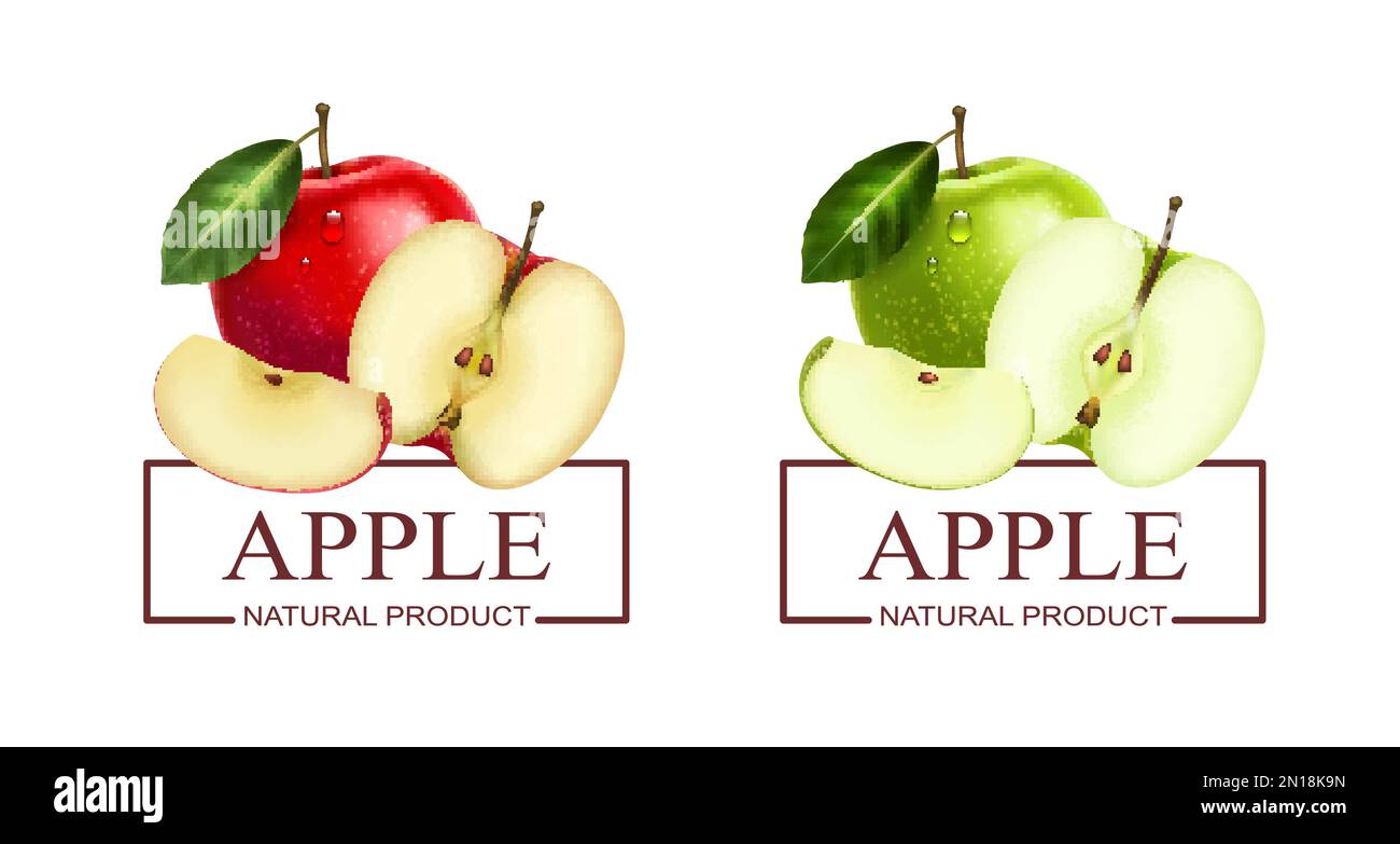 Apple fruit production Stock Vector Images - Alamy