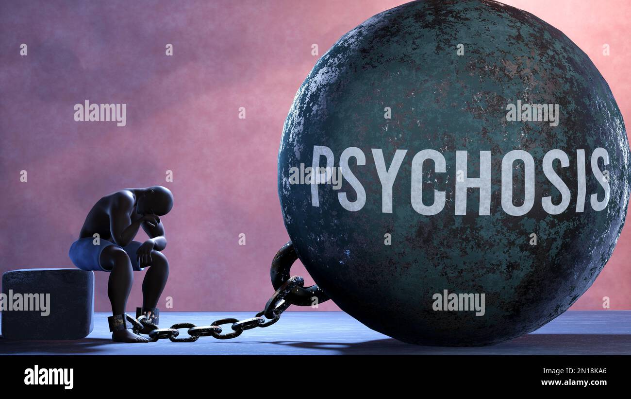 Misery and helplessness cold and tragic condition created by psychosis ...