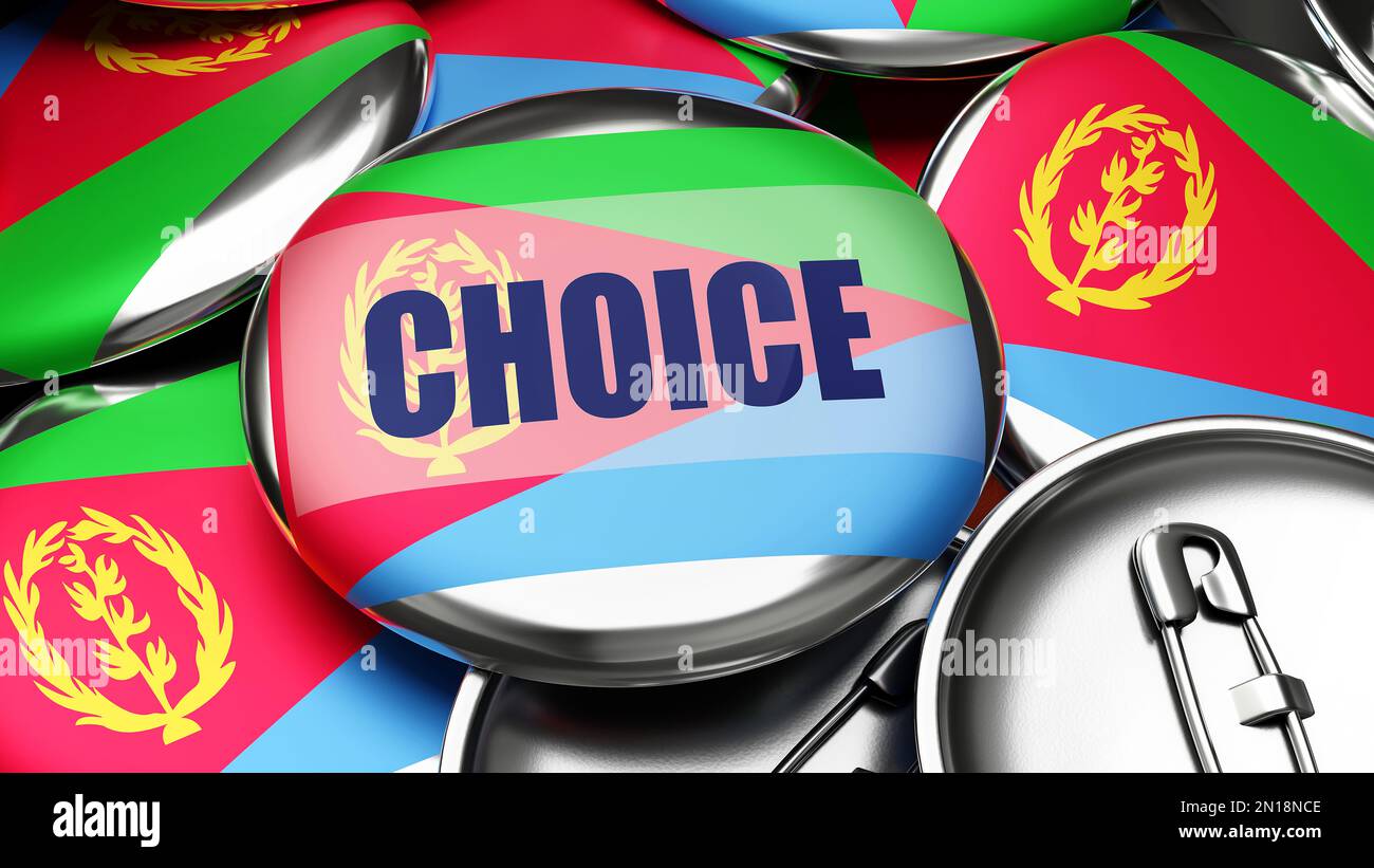 Choice in Eritrea - colorful handmade electoral campaign buttons for ...